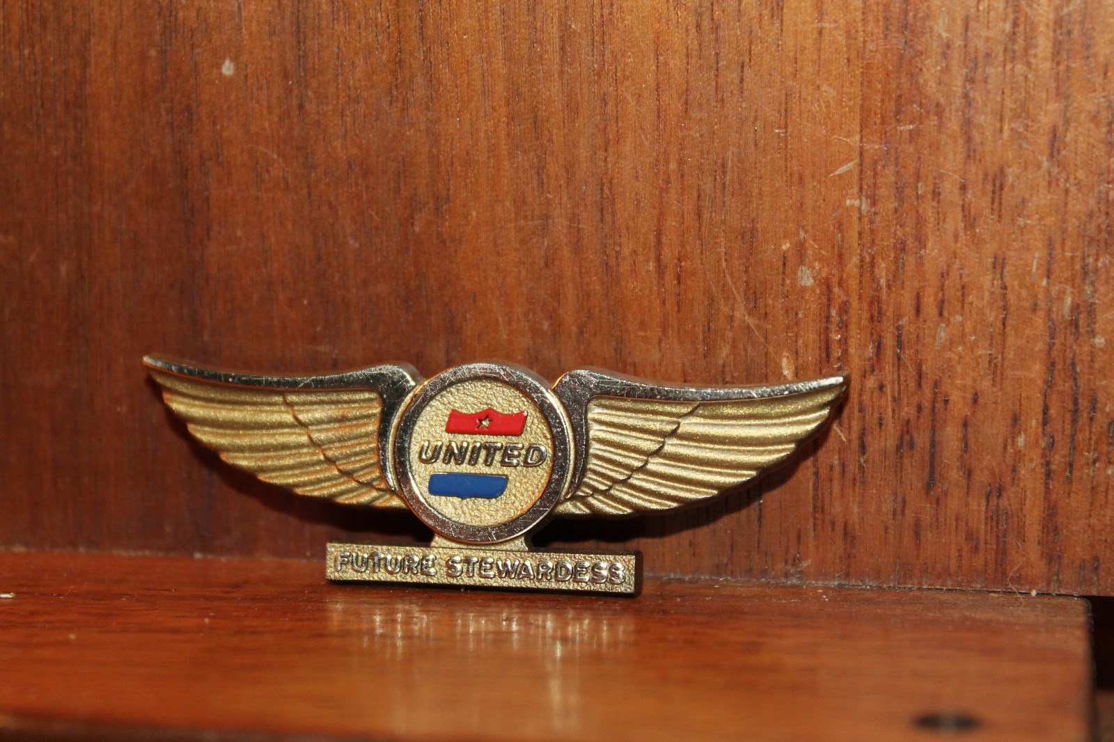 VINTAGE UNITED AIRLINES FUTURE STEWARDESS KIDDIE WINGS Stoffel Seals ...