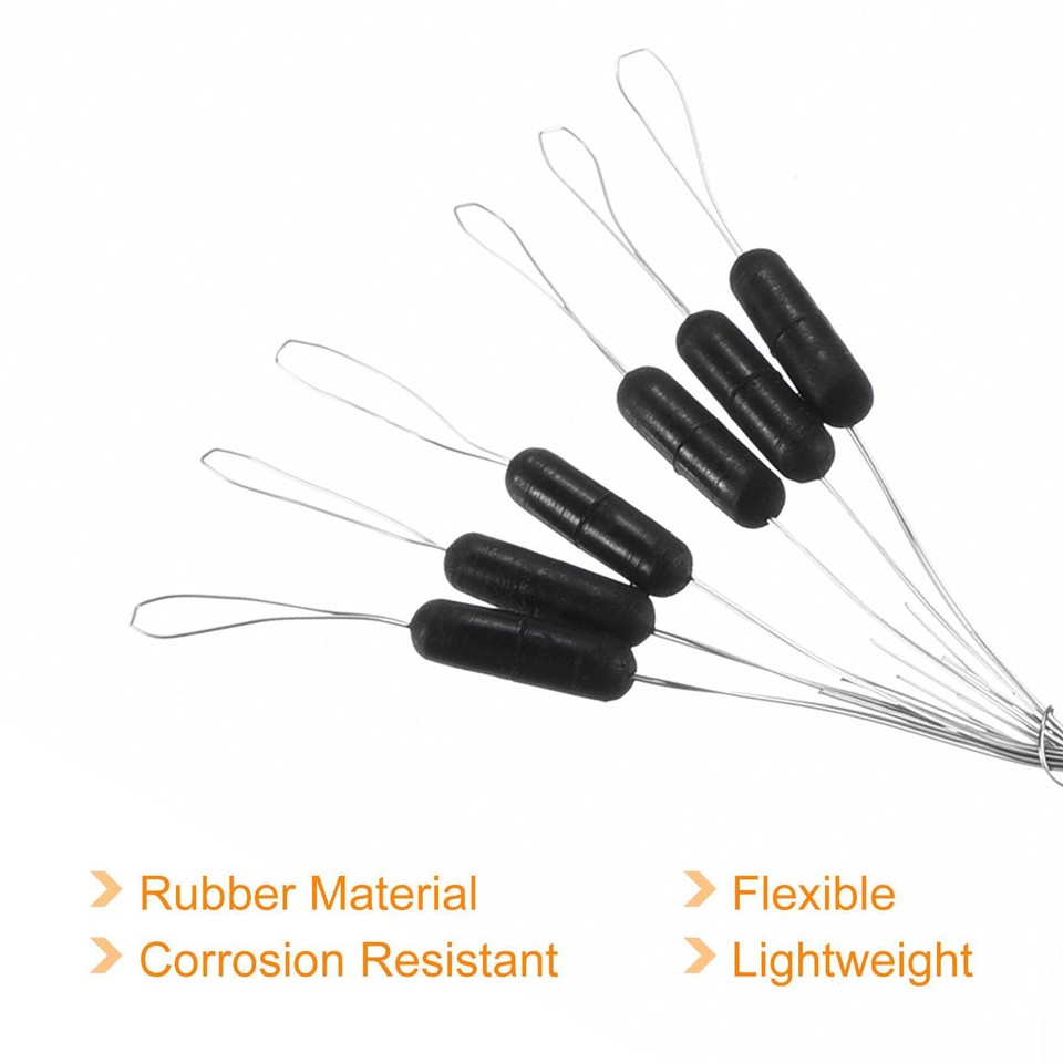 300Pcs Fishing Bobber Beads Stoppers 6 in 1 Float Sinker Stops Cylinder ...