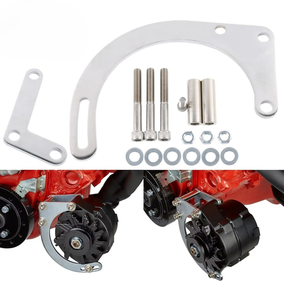 Low Mount Alternator Bracket for 55-68 Chevy SBC Engine Short Water ...