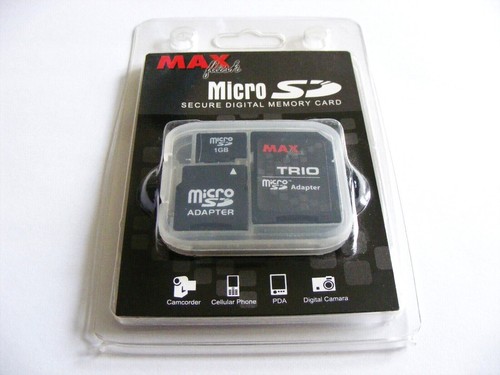 1GB Micro SD Card (1GB MicroSD Card with Two Adapters) Maxflash New | eBay