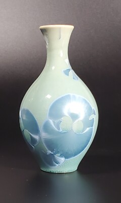 Louise Reding Pottery 4-1/8" Vase with Crystalline Glaze - Signed | eBay