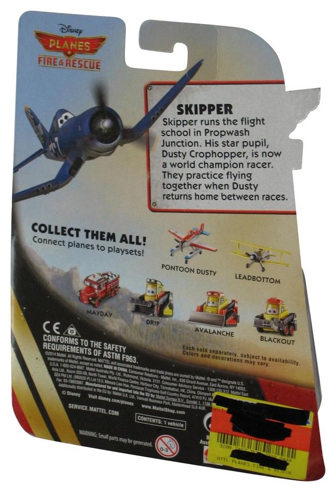 Disney Planes Fire and Rescue Skipper Die-Cast Vehicle (2014) Mattel Toy Plane 746775297978| eBay