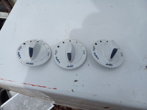 3 Vintage Amana Gas Range Stove Burner Control Selector Knobs KIP 5D12 ...