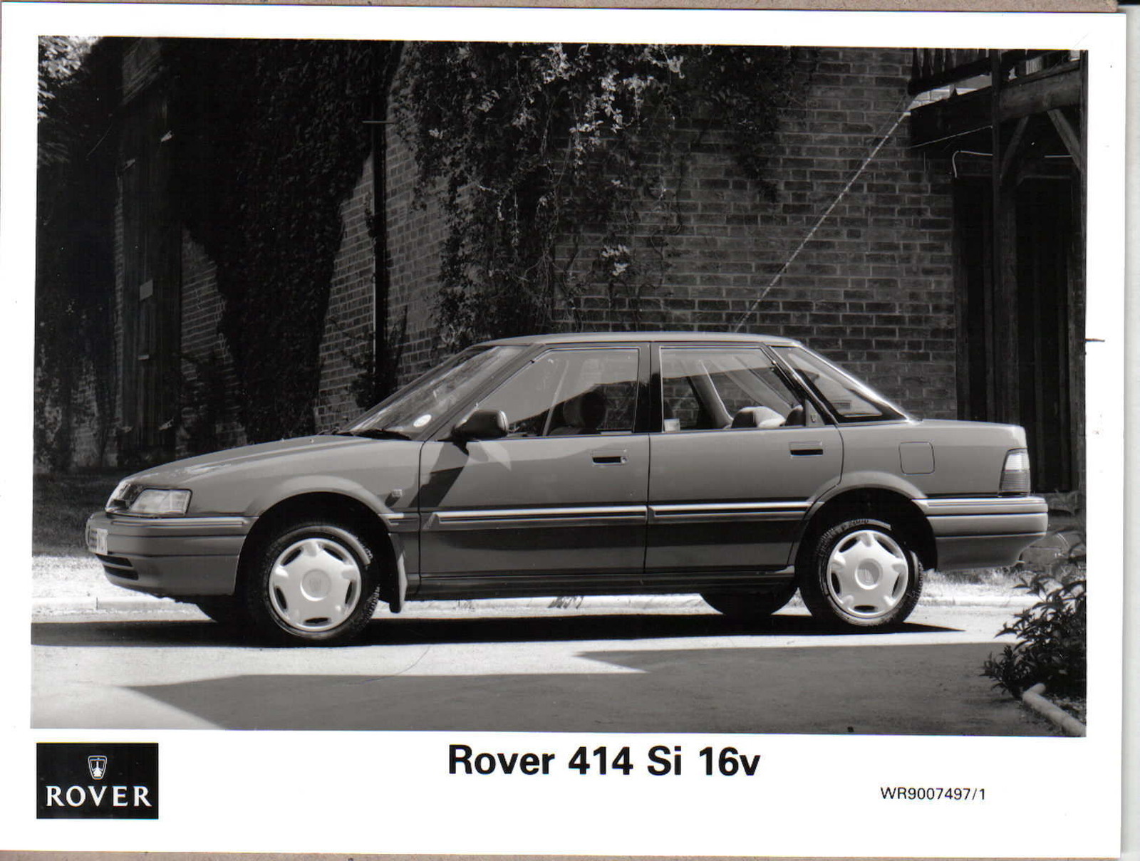 Rover 414 Si 16v original b/w Press Photograph Pub. No. WR9007497/1 ...