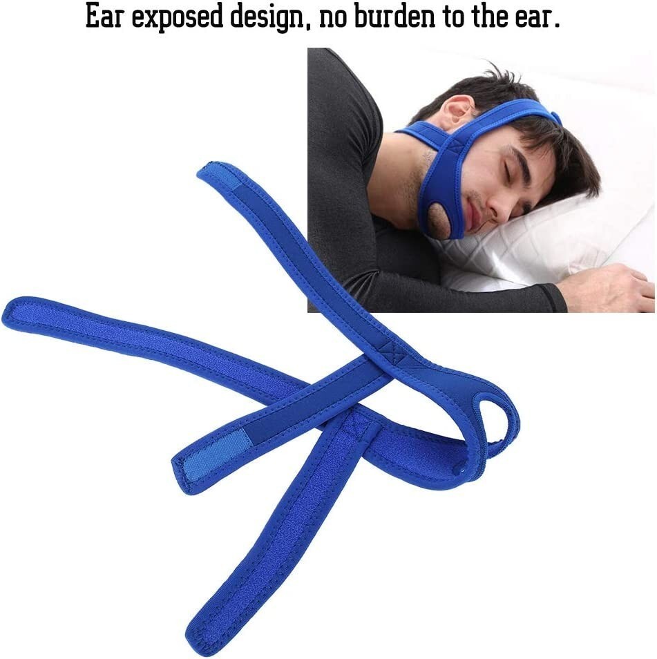 Anti Snoring Chin Strap Sleep Apnea Snore Stop Belt Snoreless Sleep Jaw ...