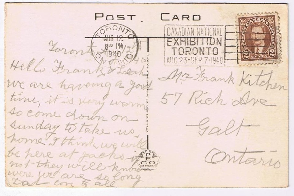 Ontario Postcard Toronto Main Building University of Toronto | eBay