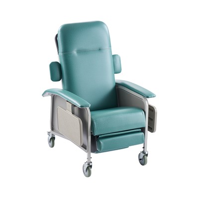 Geri Chair Recliner 4-Position Reclining Geri Chair with Trays & 4 ...