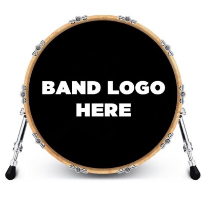 Custom Bass Drum Head Decal Sticker Your Band Logo | eBay