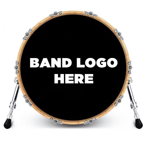 Custom Bass Drum Skin Head Decal Sticker Your Band Logo | eBay UK