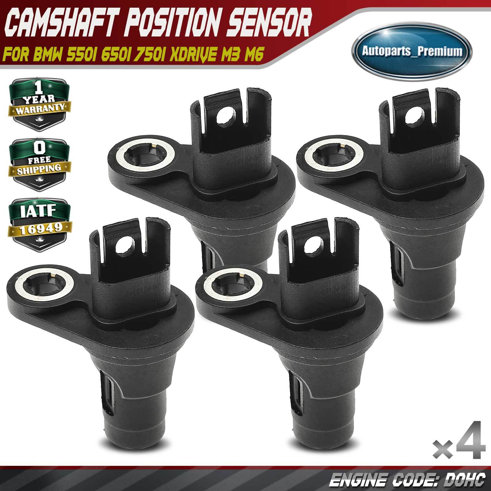4x Camshaft Position Sensor for BMW 550i 650i 750i xDrive 760Li Alpina ...