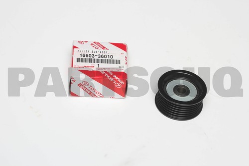 1660336010 Genuine Toyota PULLEY SUB-ASSY, IDLER 16603-36010 | eBay