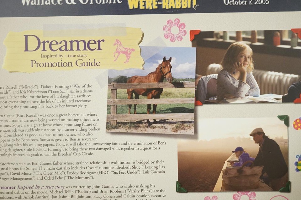 DreamWorks Fall 2005 Movie Promo Advertising Press Kit Packet Wallace ...