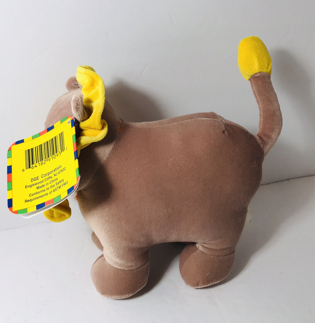 Baby Rattle Toy Lion Plush DGE Corp Snuggle Toys 7” New w/Tag 1999 | eBay