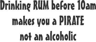 Drinking rum decal sticker ute BNS truck car van 20 x 8.5 cm | eBay