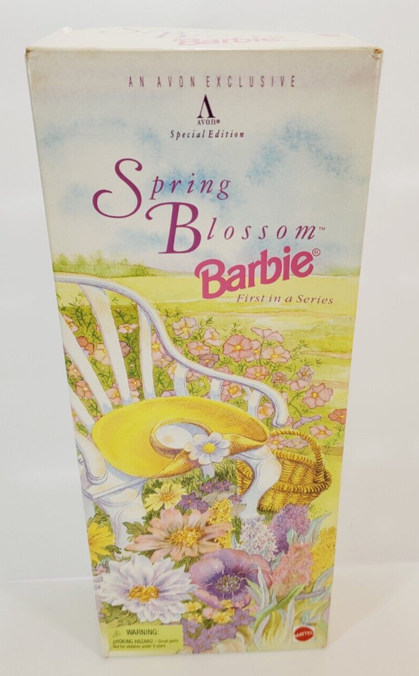 Lot TWO NEW AVON Barbie's Dolls Spring Blossom & Winter Velvet First a ...