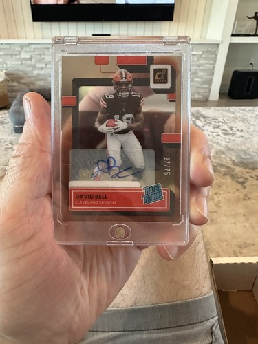 2022 Panini Clearly Donruss David Bell Rated Rookie RC #82 Auto. 27/75 ...