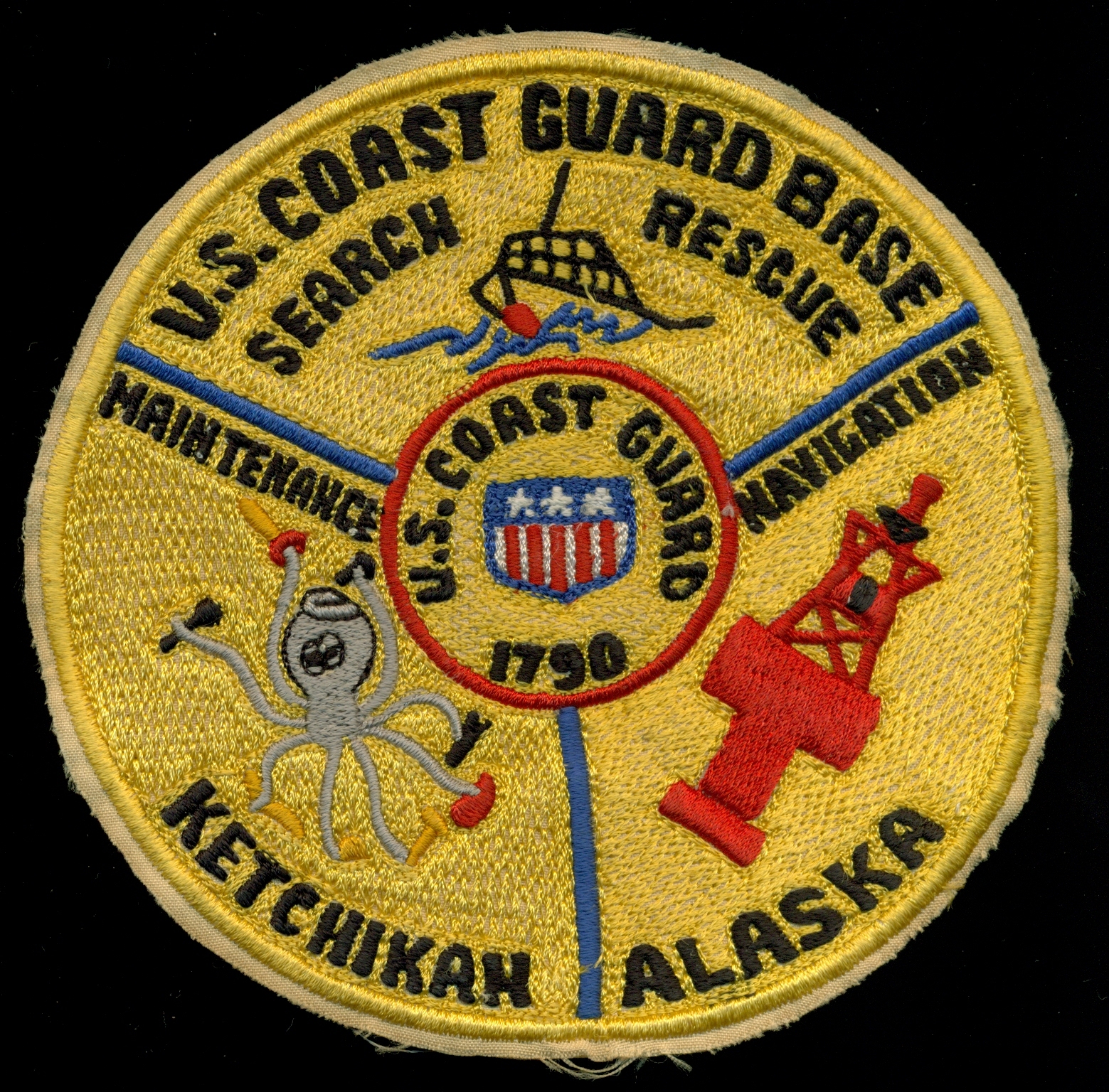 USCG Coast Guard Base Ketchikan Alaska Patch S-10 | eBay