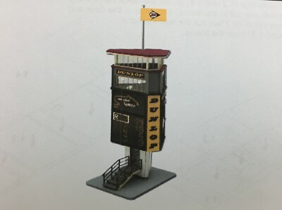 DUNLOP TOWER NURBURGRING HO SLOT CAR BUILDING AURORA BAUER LASER CUT MODEL | eBay