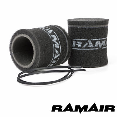 Ramair 2 x Carb Trumpet Velocity Stack Sock Air Filters 102mm Weber ...
