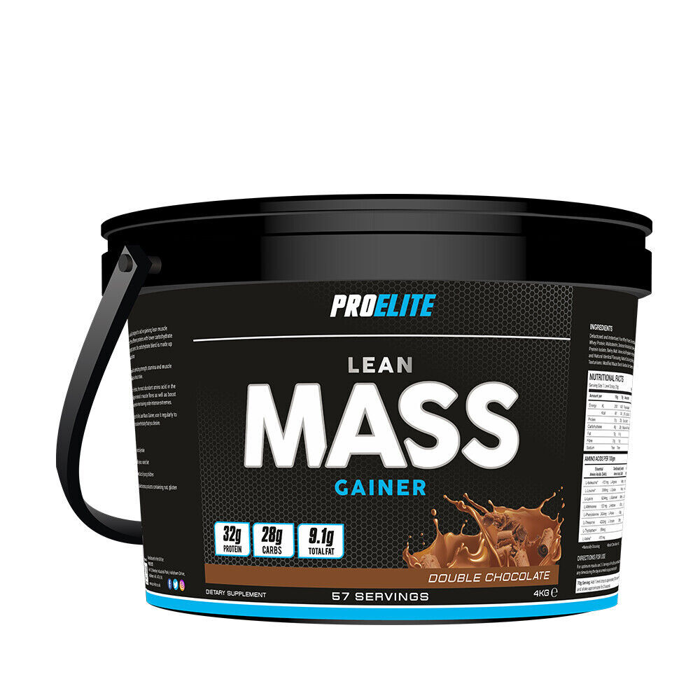 Pro Elite Lean Mass Muscle Protein Weight Gain 4Kg All in One Shake ...