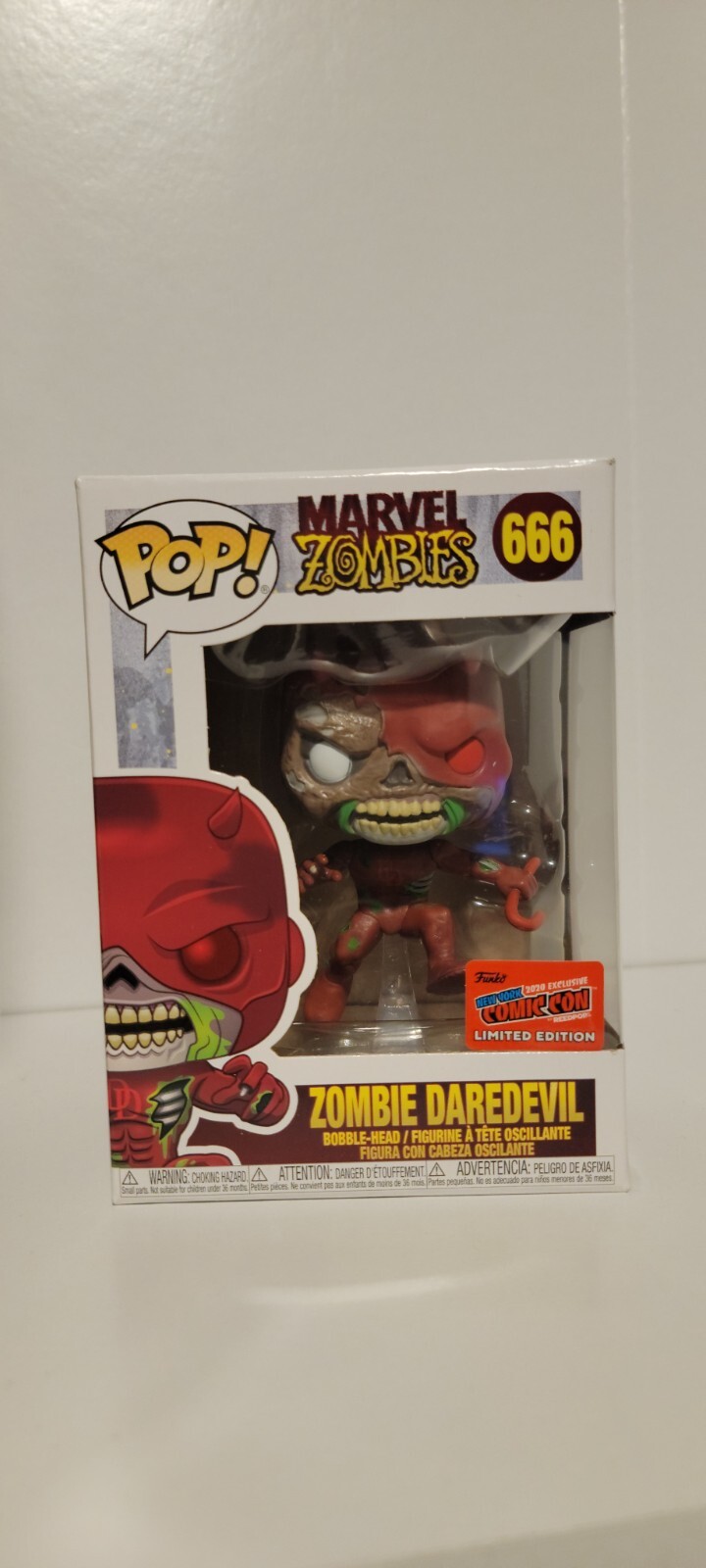 Funko Pop! Zombie Daredevil #666 NYCC NEW YORK CON Marvel Zombies Vinyl ...