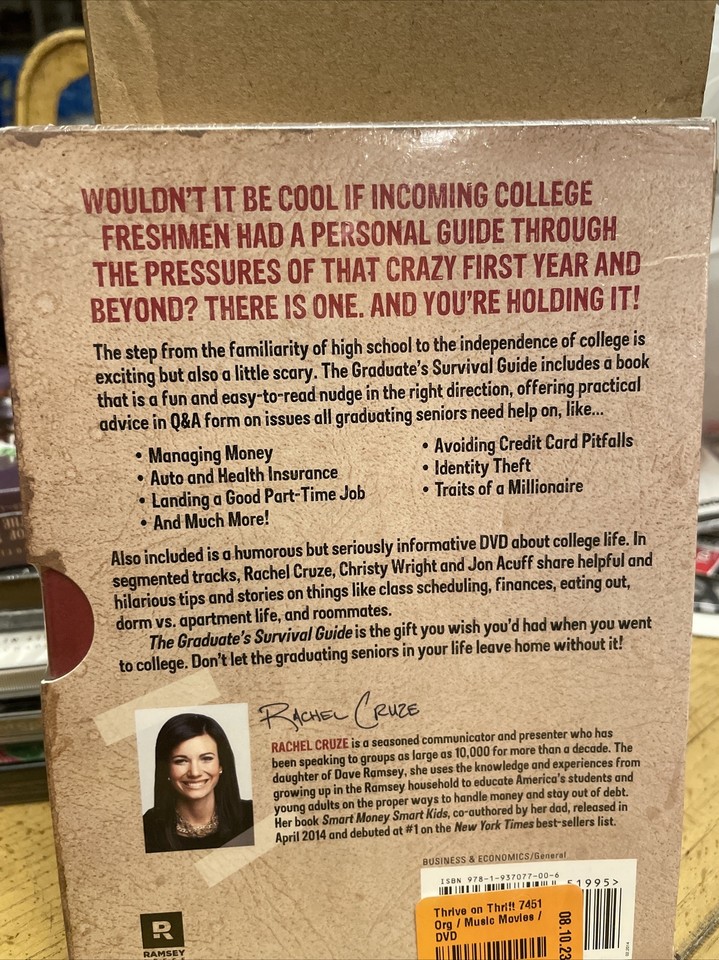 Rachel Cruze Presents The Graduates Survival Guide Book and DVD College ...