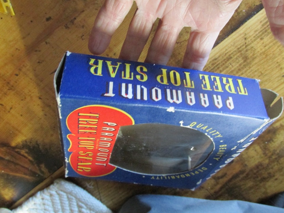 VTG Paramount Tree Top Star and Santa on Slay | eBay