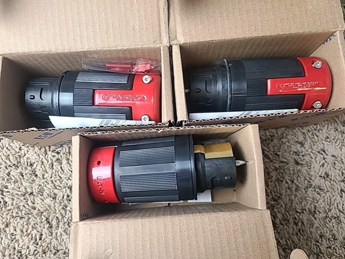 NEW x3 Eaton/Arrow Hart CS6364EX 125/250V 50A Locking Cord Plug Non ...