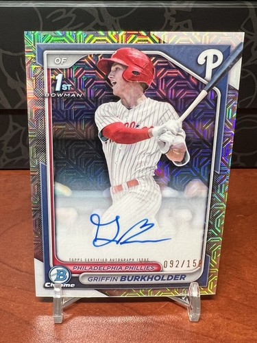 Griffin Burkholder 2024 Bowman Draft #CPA-GB Prospect HTA Choice Ref ...