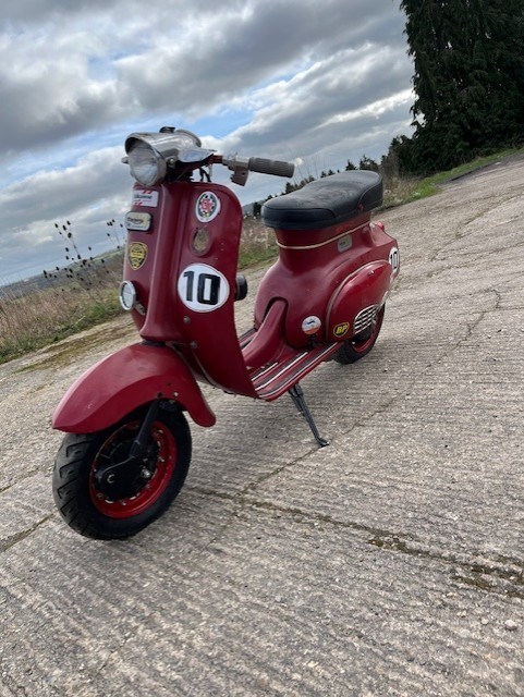 LAMBRETTA SPECIAL (TRIUMPH T10) HYBRID PROJECT UK REG V5 | eBay UK