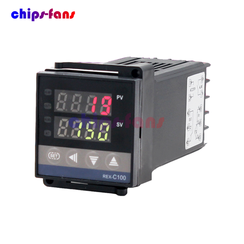 REX-C100 Digital LED Temperature Controller Thermocouple Output Relay K ...