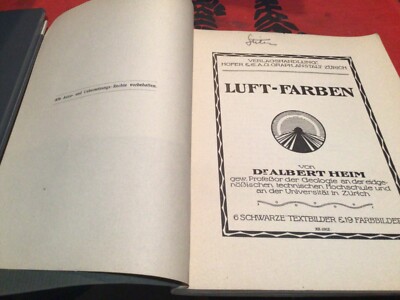 Luft-Farben Sky Colors 1912 Study Albert Heim Color Plates | eBay