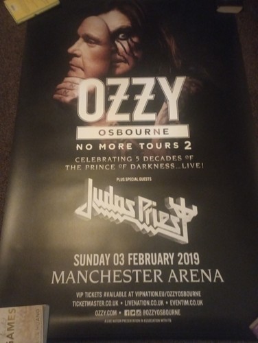 Ozzy Osbourne Rare Cancelled Tour Poster 5ft x 3.5ft - Manchester UK ...