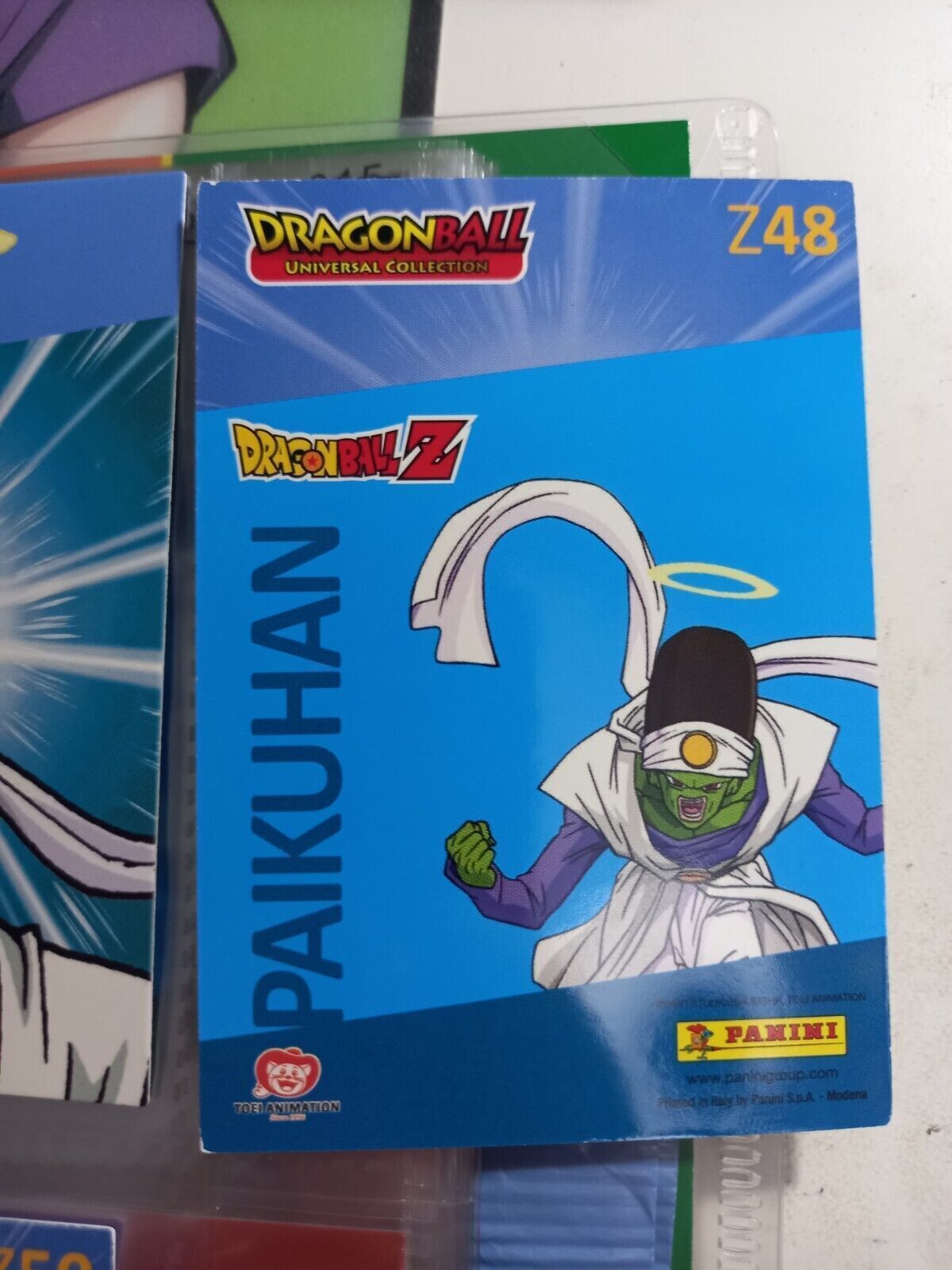 carte à collectionner dragon ball panini universel z48 | eBay