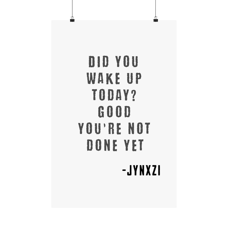 Jynxzi Motivational Quote, Funny Streamer Poster, Inspirational Wall ...