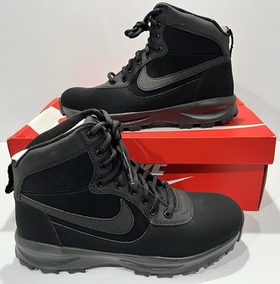 Men's Nike Manoadome Manoa Boots Triple Black Path Hiking 844358-003 ...