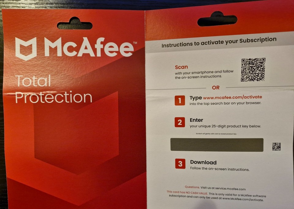 McAfee Total Protection 1 year 5 devices - includes basic VPN | eBay UK