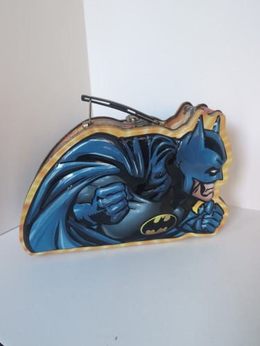 Vintage Batman Tin Lunch Box 3D Textured Warner Bros 10 x 7 Inch | eBay