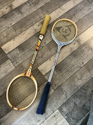 Vintage Dunlop And Power Play Wooden Squash Rackets 1980,s Style | eBay UK