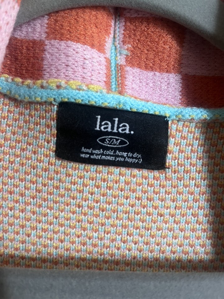 Dressed in LALA Alien Greeting Earthlings UFO Cardigan Sweater Size S/M ...