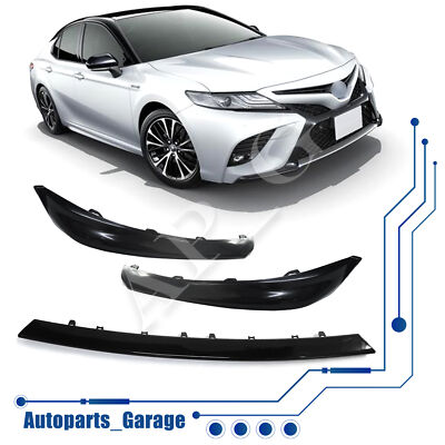 3Pcs For 2018 19 2020 Toyota Camry SE XSE Front Bumper Lower Grille ...