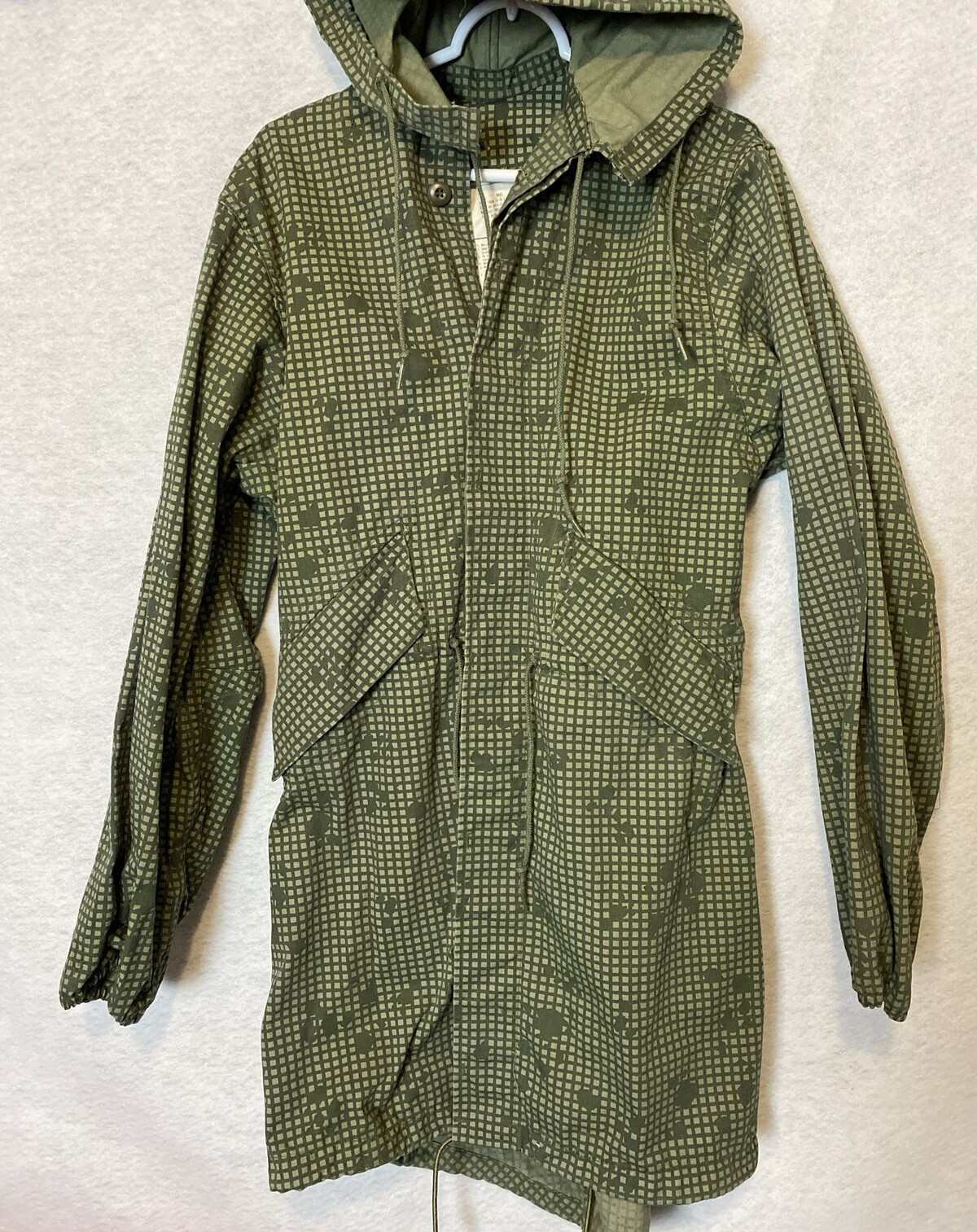 Night camouflage Desert Parka Military size Small hoo… - Gem