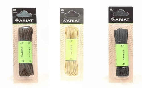 Ariat Waxed Boot Laces Heavy Duty Work/Hiking Lace - Choose Color | eBay