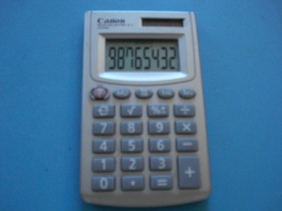 Canon LS-270H Vintage 8-Digit Calculator no cover no manual Dual Solar & Batter. | eBay