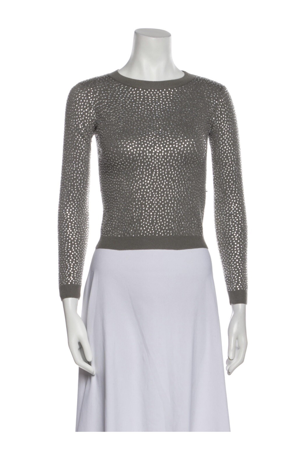 100% Authentic Alice + Olivia Crew Neck Sweater XS - Gem