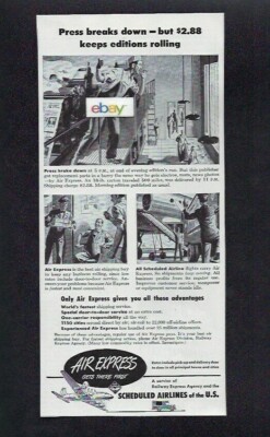 REA RAILWAY EXPRESS AGENCY 1948 PRINTING PRESS BREAKDOWN REA KEEPS ...