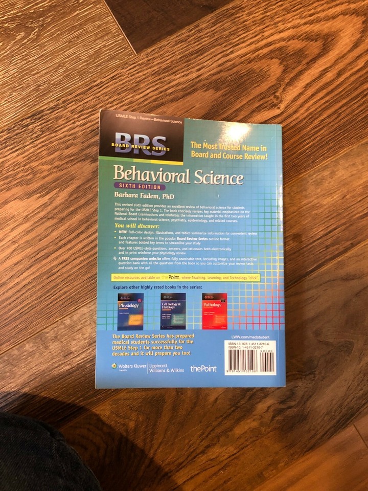 Board Review Ser.: BRS Behavioral Science by BRS Information Committee ...