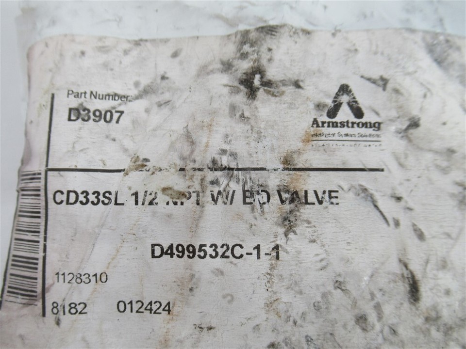 Armstrong D3907 , CD33SL 1/2" NPT Disc Trap W/ BD Valve | eBay