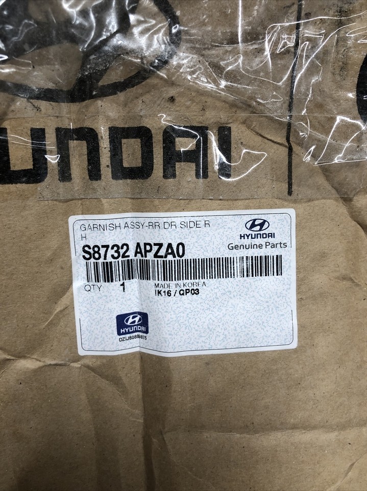 NOS Genuine Hyundai Garnish Assembly DR Side RH Part #S8732-APZA0. | eBay