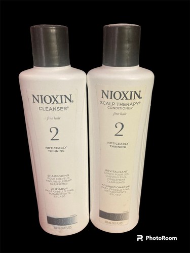 Nioxin System 2 Cleanser Shampoo and Scalp Therapy conditioner Duo Set ...